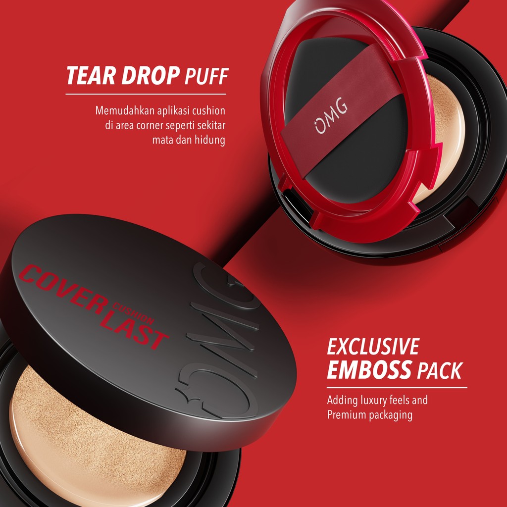 Jual OMG Oh My Glam Coverlast Cushion SPF 30 PA+++ 15g | Shopee Indonesia
