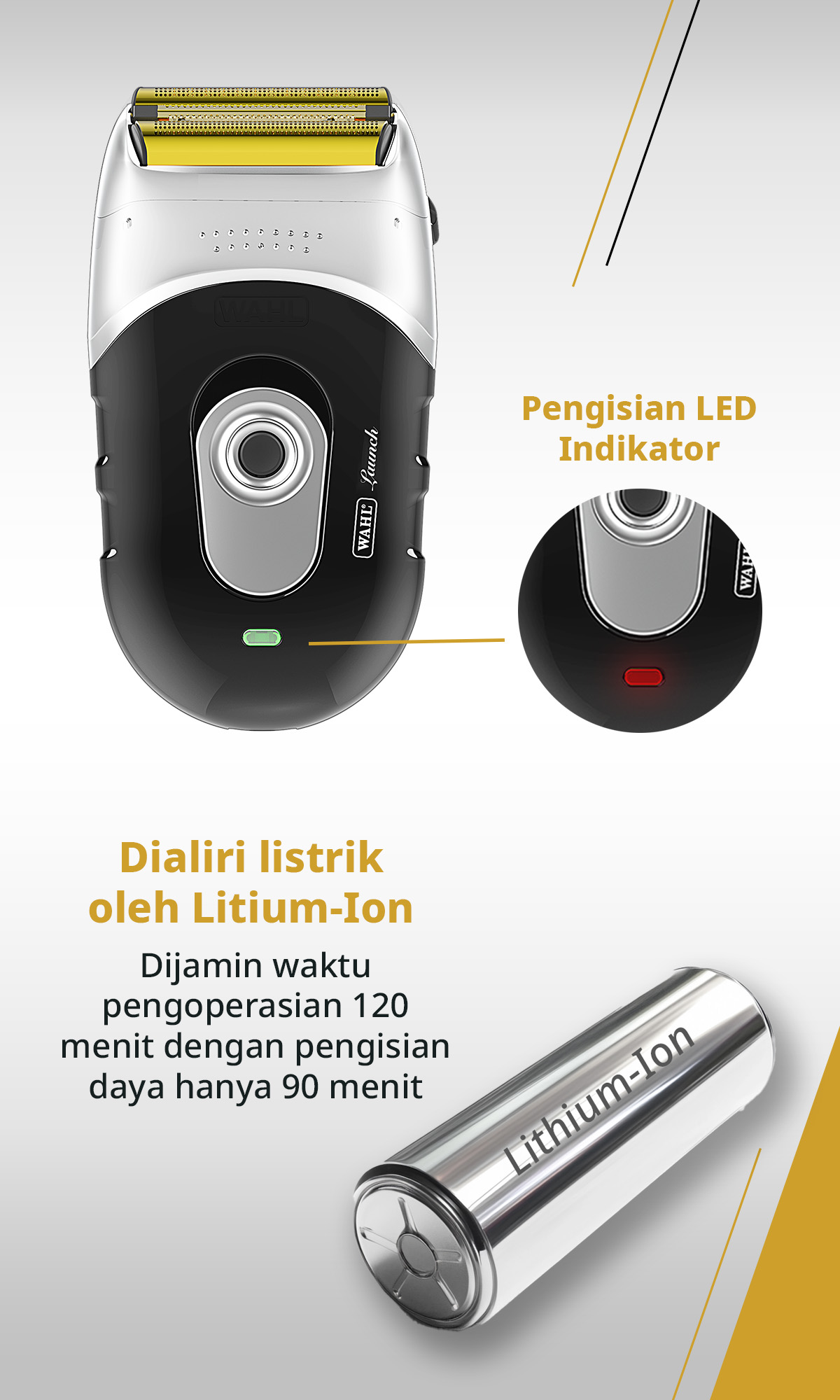 Jual Wahl Launch Shaver - Alat Cukur Rambut Cukur Rambut Profesional ...