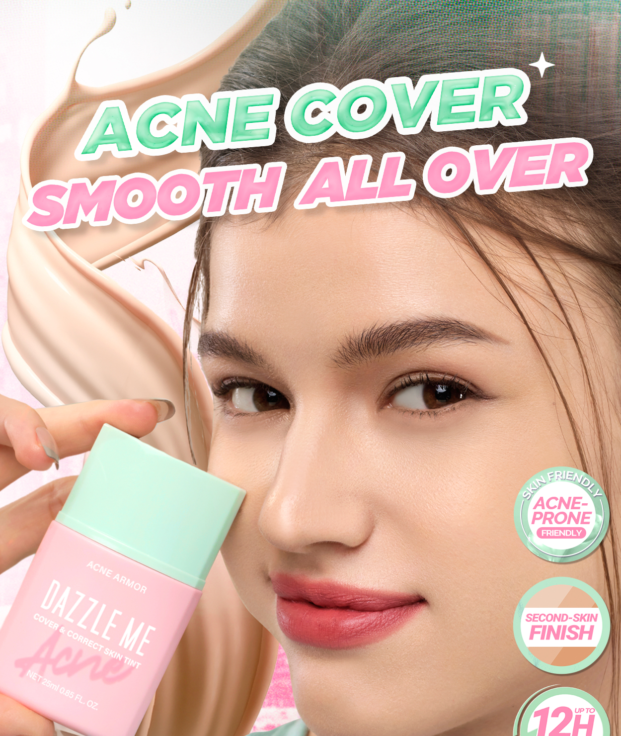 Jual DAZZLE ME Acne Armor Cover & Correct SkinTint Acne - untuk Kulit ...