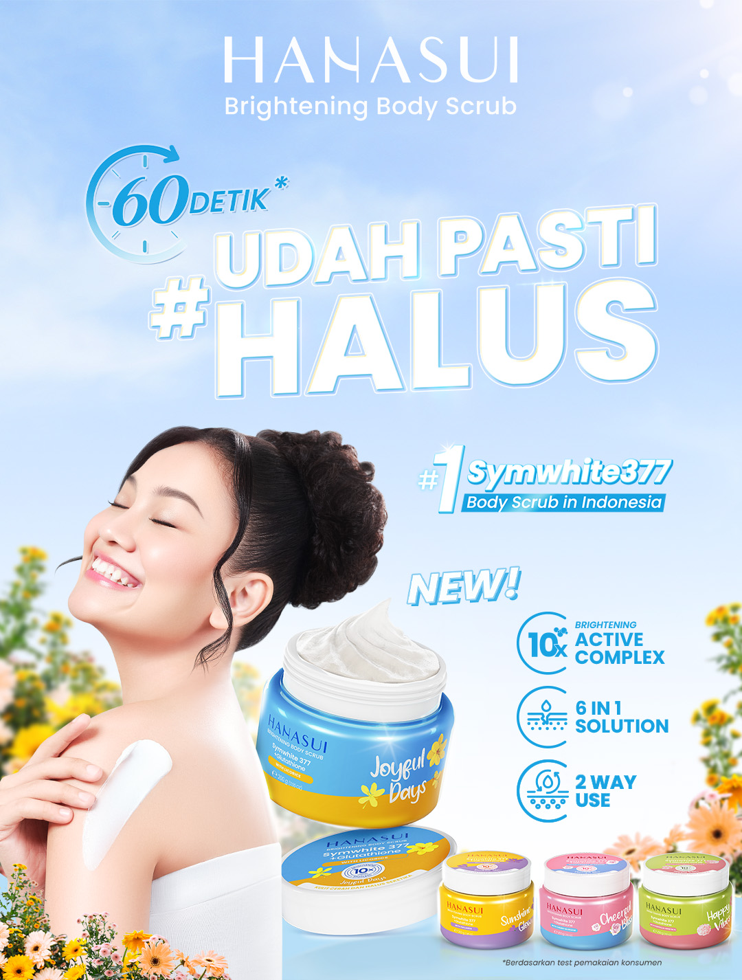 Jual [Scrub] Hanasui Brightening Body Scrub - Mengangkat Sel Kulit Mati ...