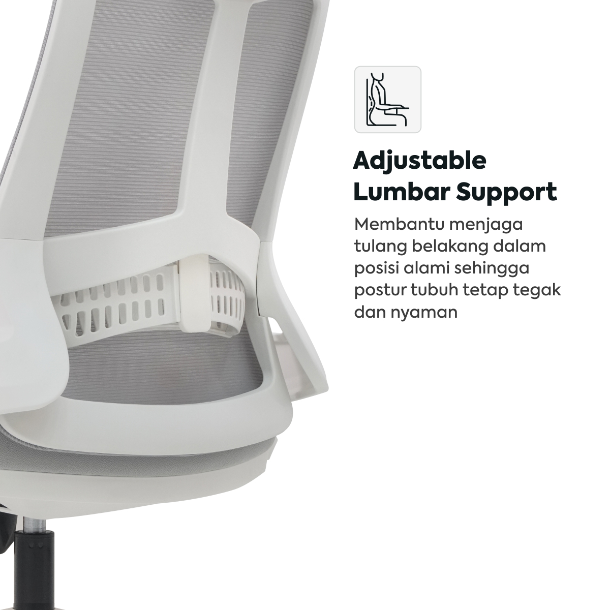 Jual Workdesign Ahsoka PC Kursi Kantor / Kursi Kerja Ergonomis dengan Sandaran Kepala dan Lumbar ...