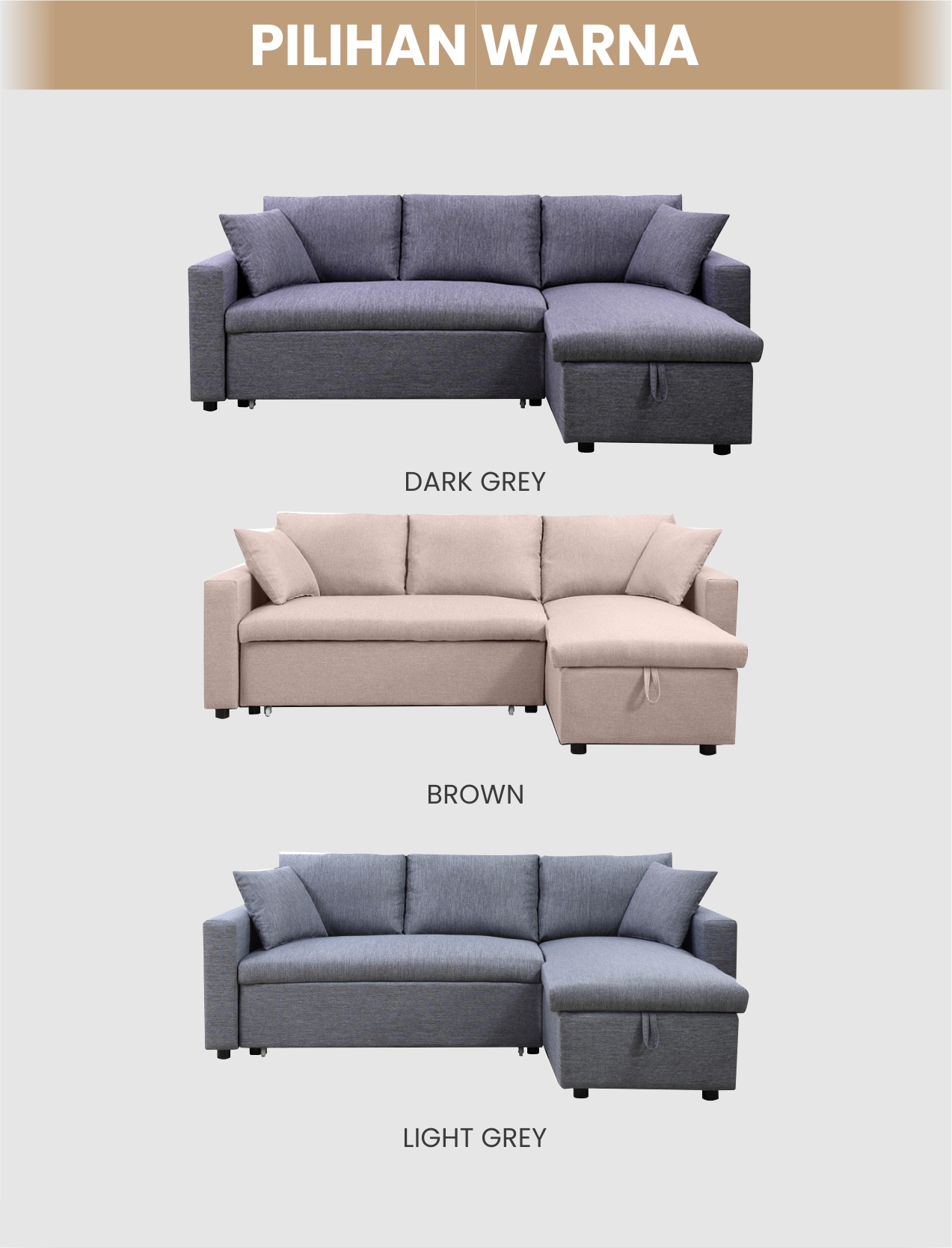 Jual Pira Bavarian - Camila SFC Sofa Multifungsi / Sofa Bed | Shopee ...