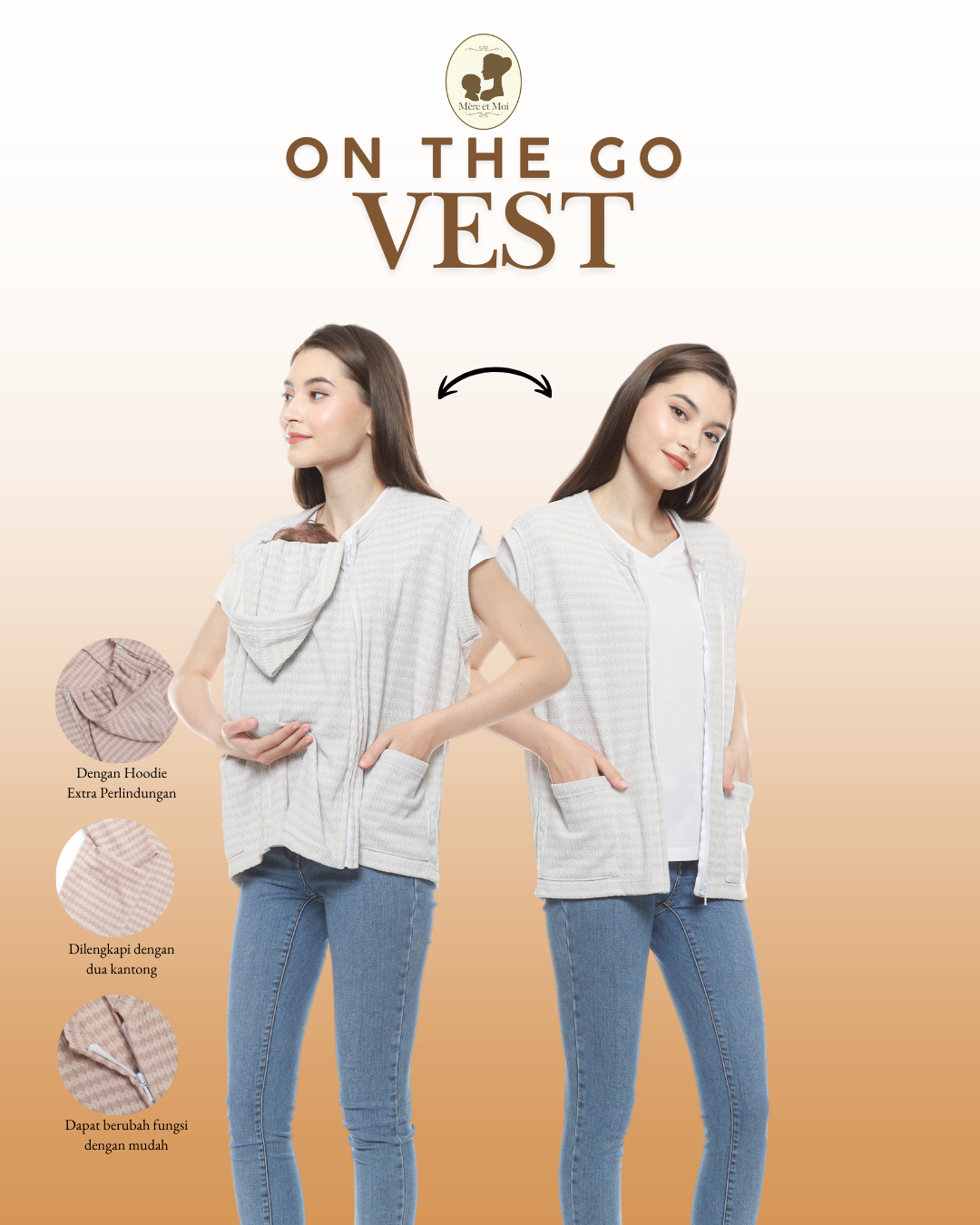 Jual MERE ET MOI ON THE GO VEST - VEST MULTIFUNGSI SELIMUT GENDONG ...