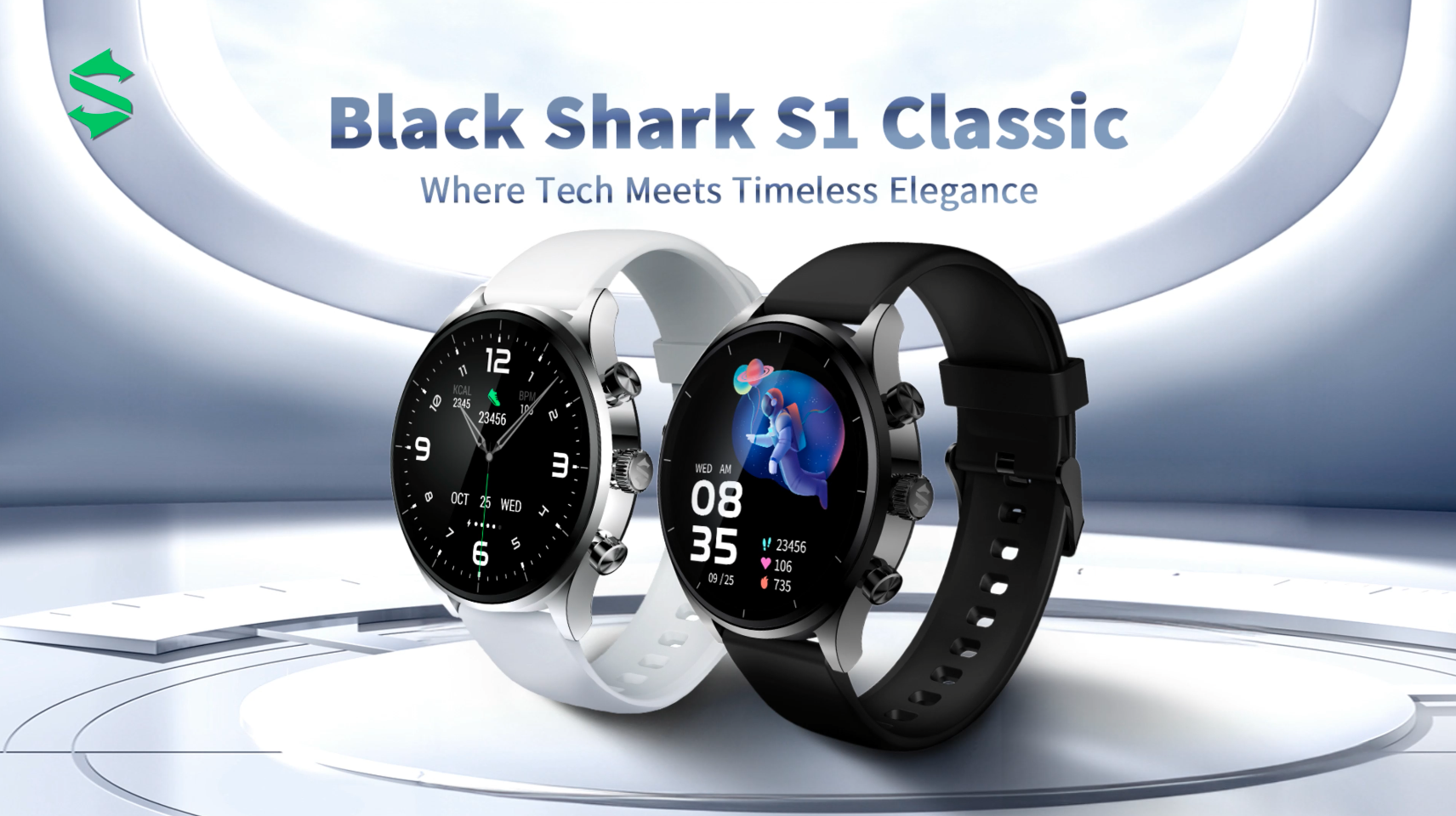 Jual Black Shark S1 Classic Smartwatch | ENC Bluetooth Call | 100 ...