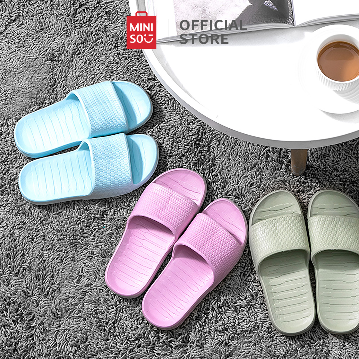 Jual MINISO Sandal Sendal Bathroom Slippers Sandal Wanita Terbaru ...