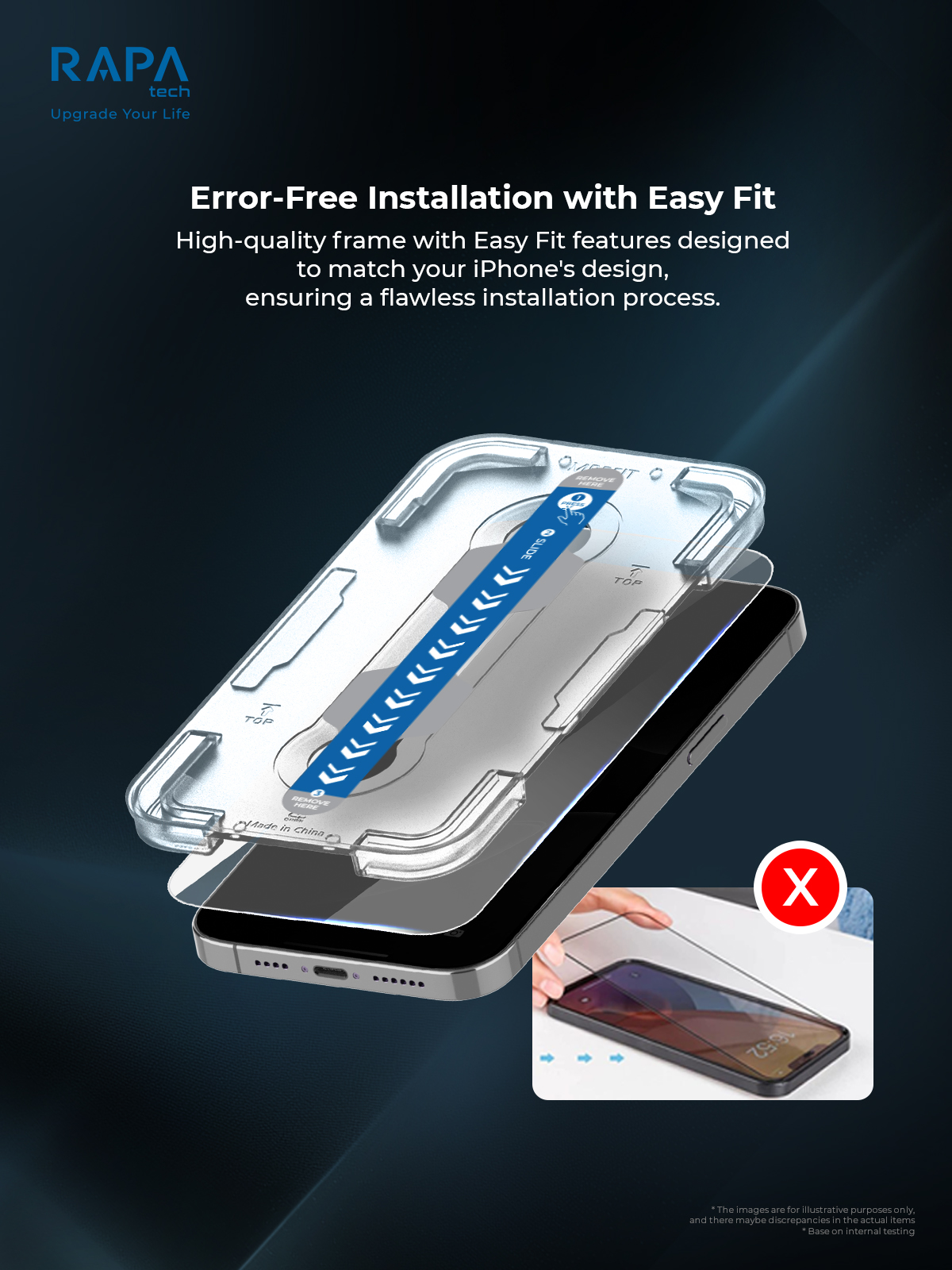 Jual RAPA tech Tempered Glass Instant Fit Easy Fit for iPhone XR / 11 ...