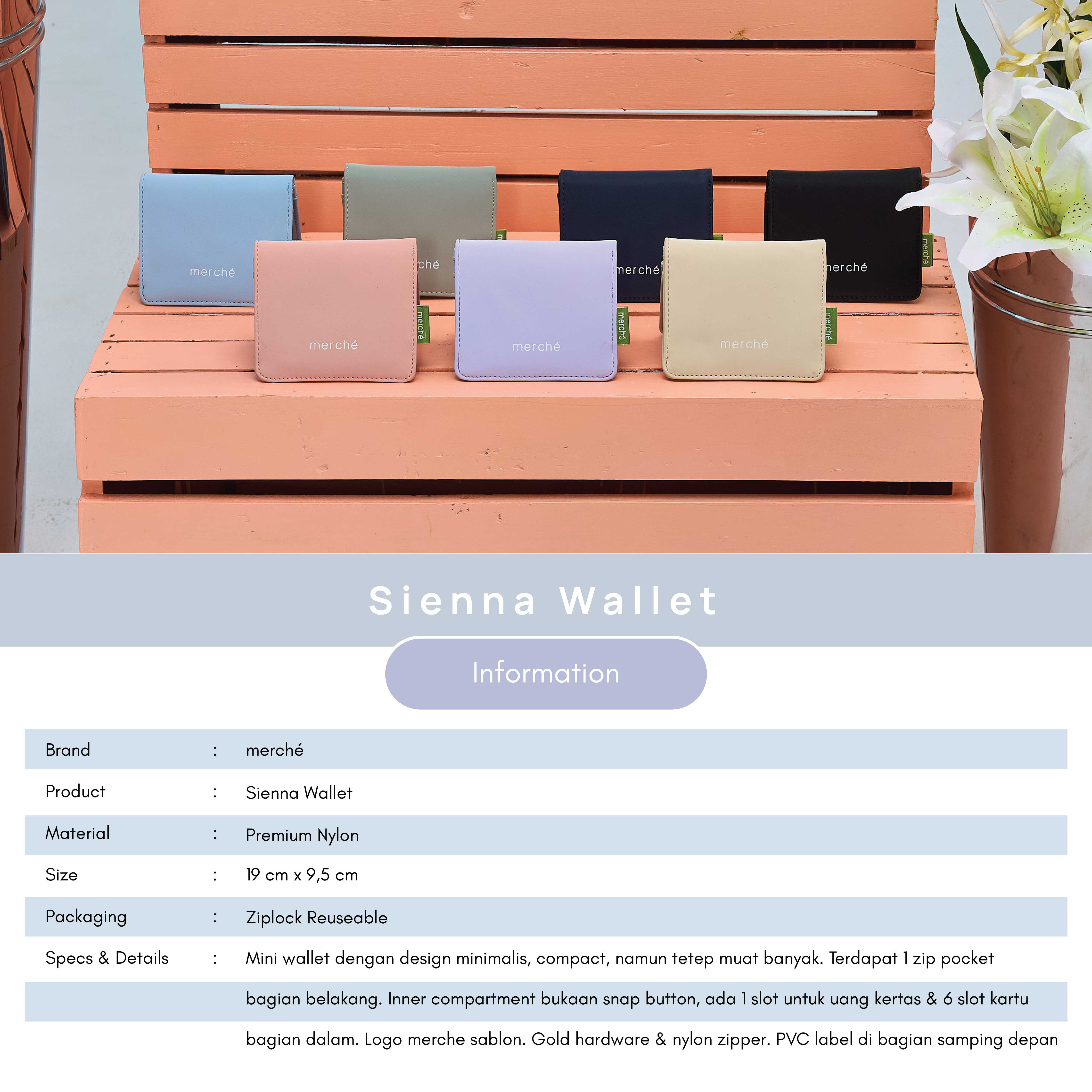 Jual Merche Dompet Wanita Sienna Wallet | Shopee Indonesia