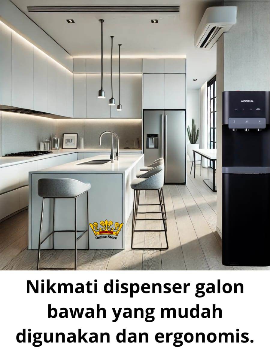 Jual MODENA DD1314BABK Dispenser Air Galon Bawah - Bottom Loading Panas ...