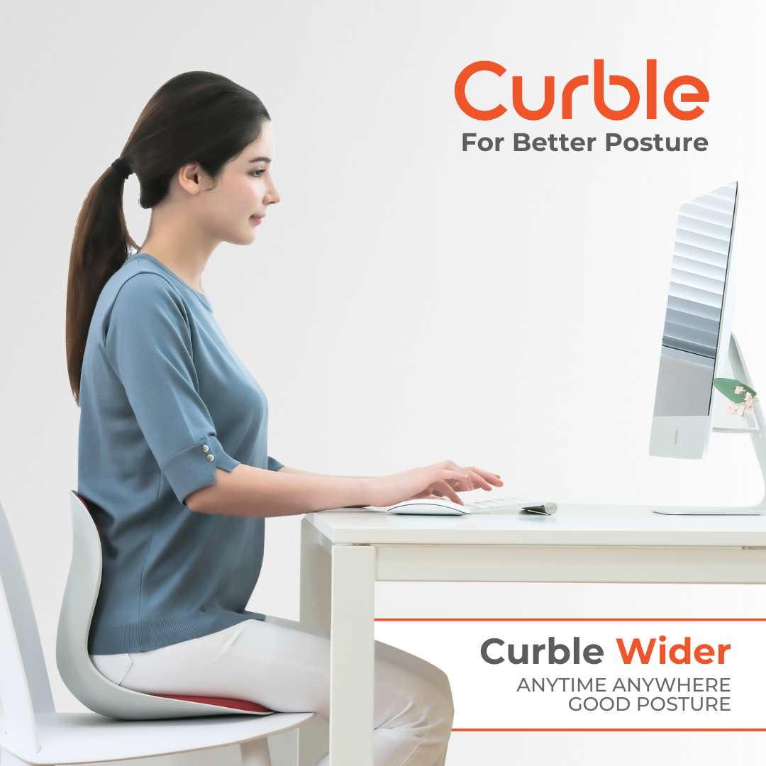 Jual Curble Posture Chair Wider - Lilac | Shopee Indonesia