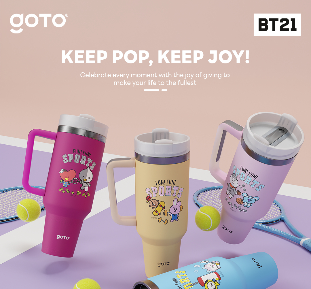 Jual Goto K-Joy Sport X BT21 Tumbler Tahan Dingin Panas Botol Minum 1 ...