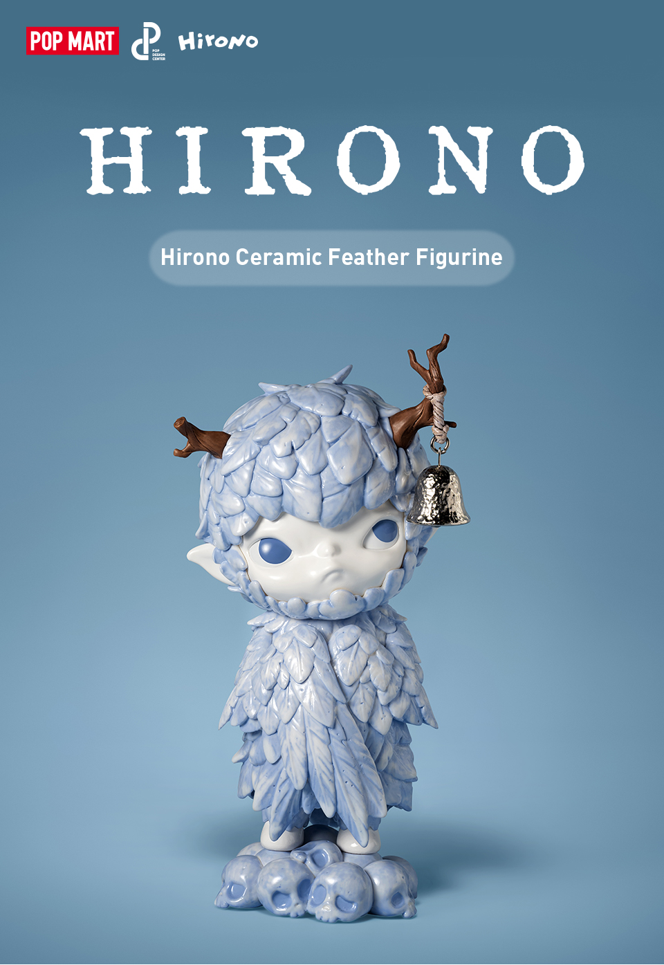 Jual POP MART Hirono Ceramic Feather 200% Figurine Action Figure ...