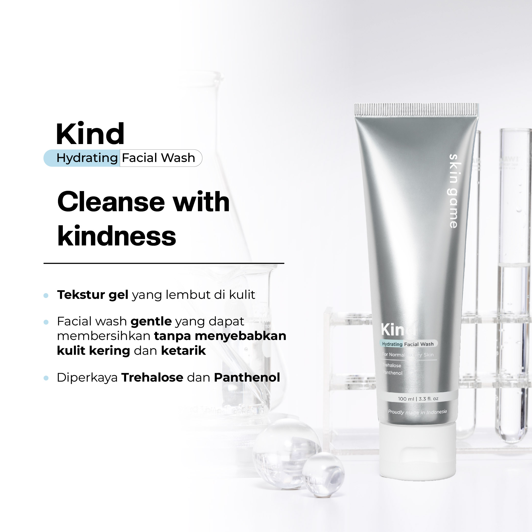 Jual Skin Game Kind Hydrating Facial Wash - Sabun Cuci Muka Low pH ...