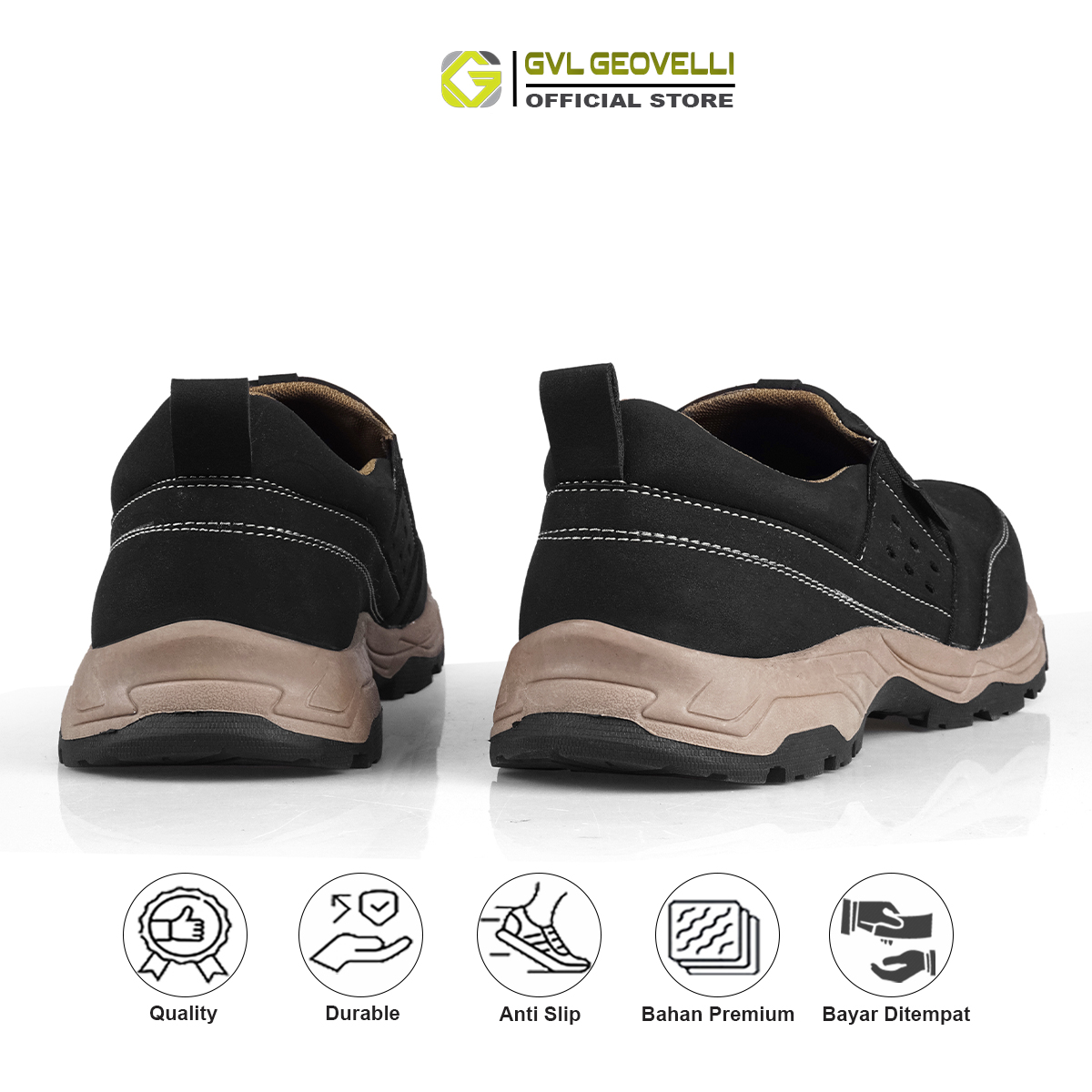 Jual Gvl Geovelli G2129 Gilto Black NuBuck | Sepatu Kasual Pria Formal ...