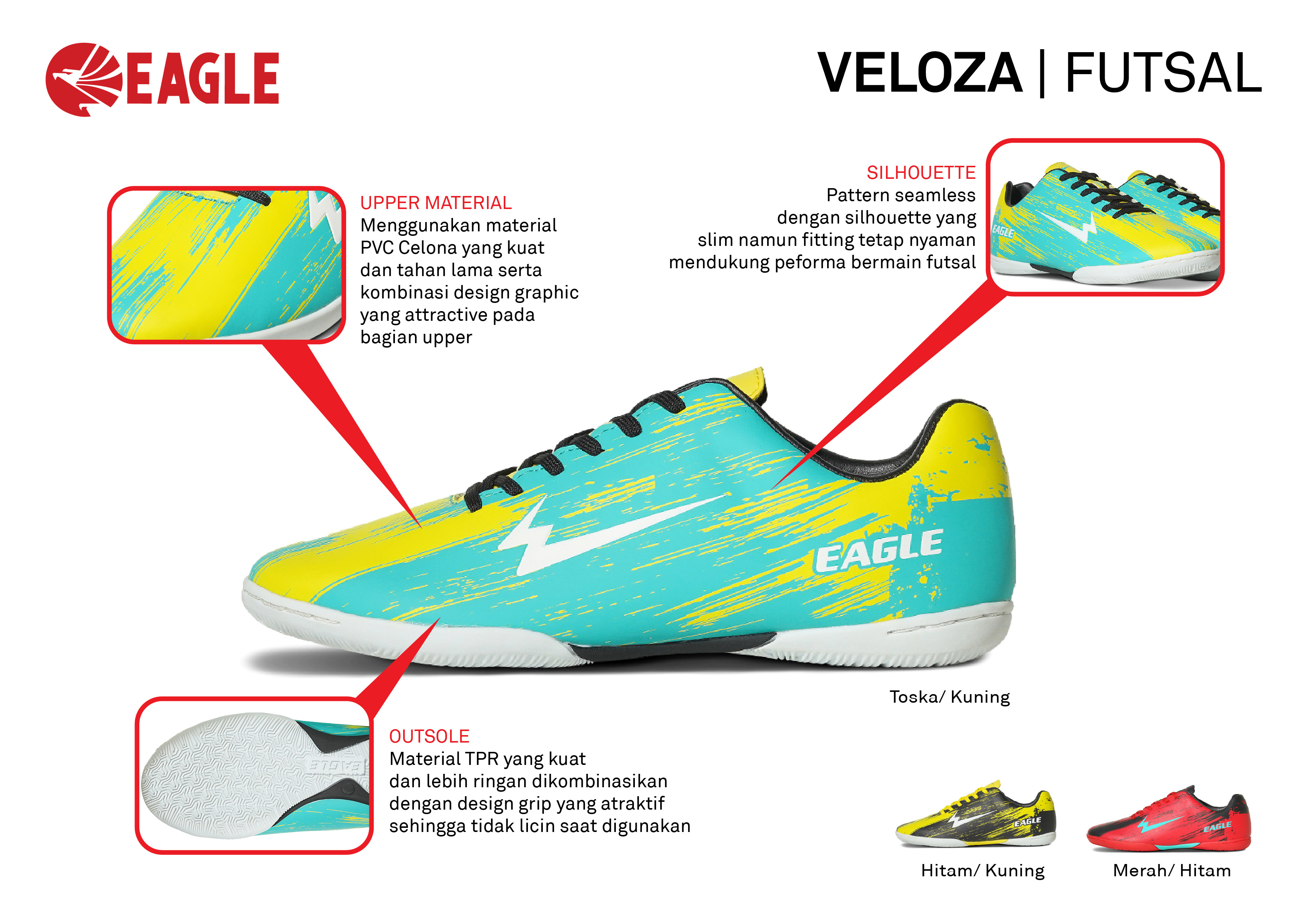 Jual Eagle Sepatu Futsal Veloza - Futsal Shoes | Shopee Indonesia