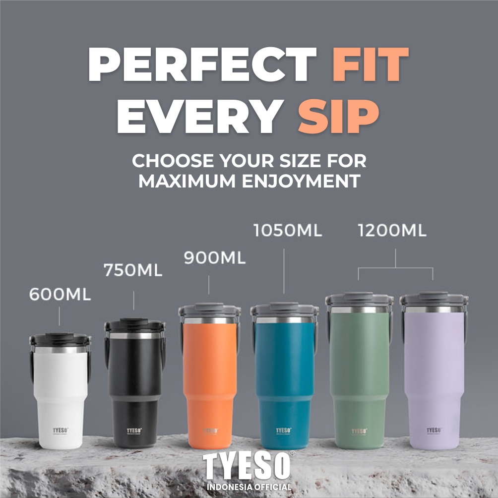 Jual Tyeso Tumbler Portable Stainless 1050 mL TS-8829 Thermos Cup Vacuum Insulated | Shopee ...