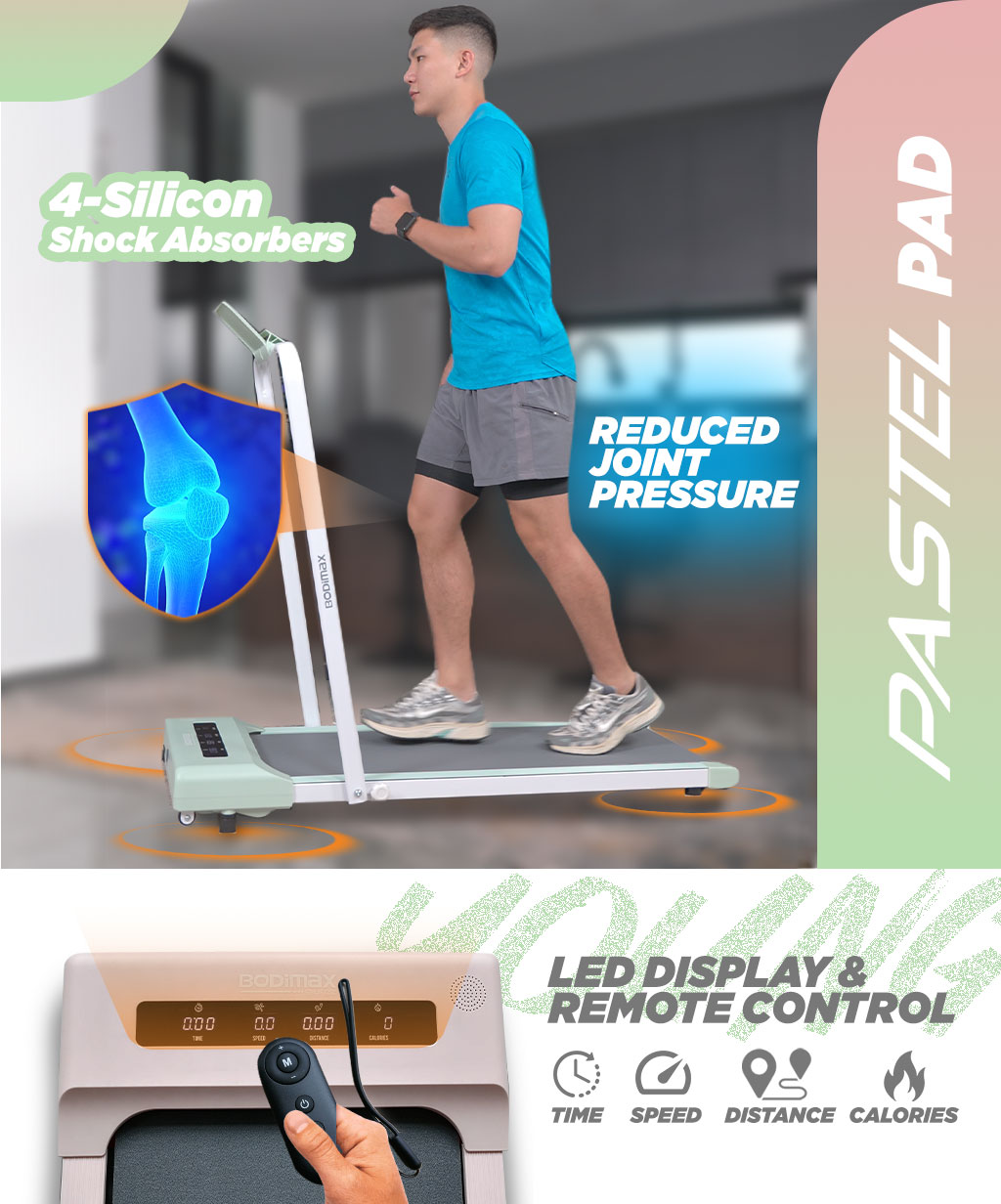Jual BODIMAX PASTEL PAD - Treadmill Running Pad Pastel 2in1 | Shopee ...