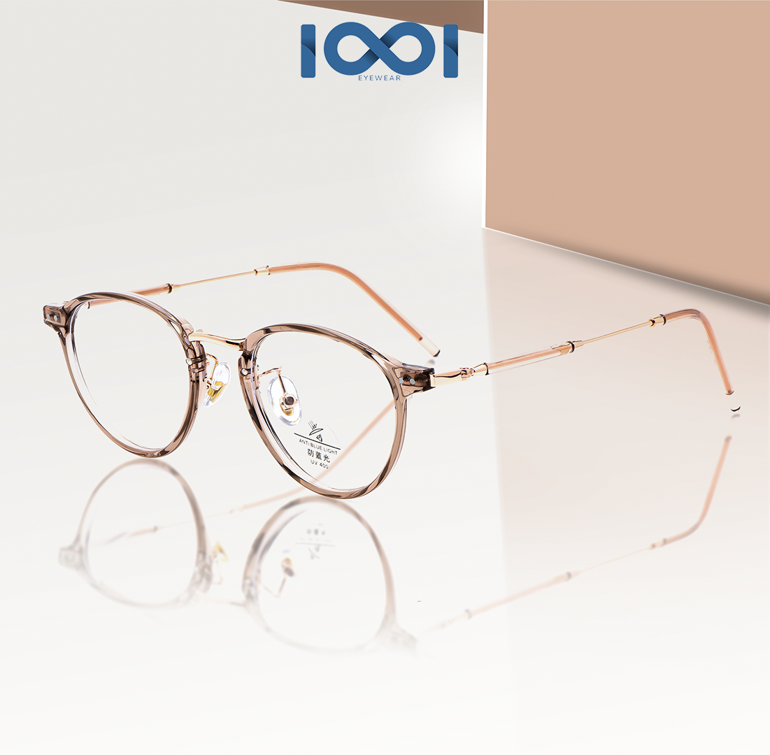 Jual IOOI Kacamata Fashion Terbaru Photocromic Bulat MetalTR Anti Radiasi Blueray Pria Wanita ...