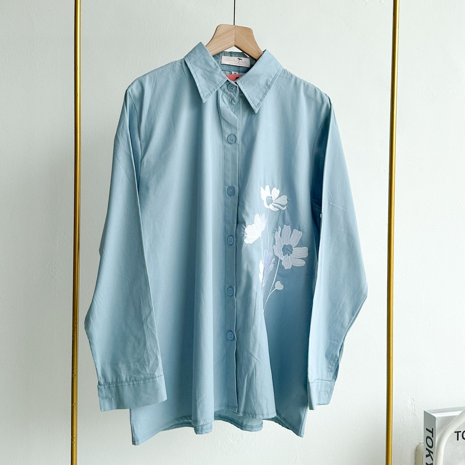 Jual Emikoawa Lakhsmi Kemeja Poplin Basic Wanita Border Embroidery ...