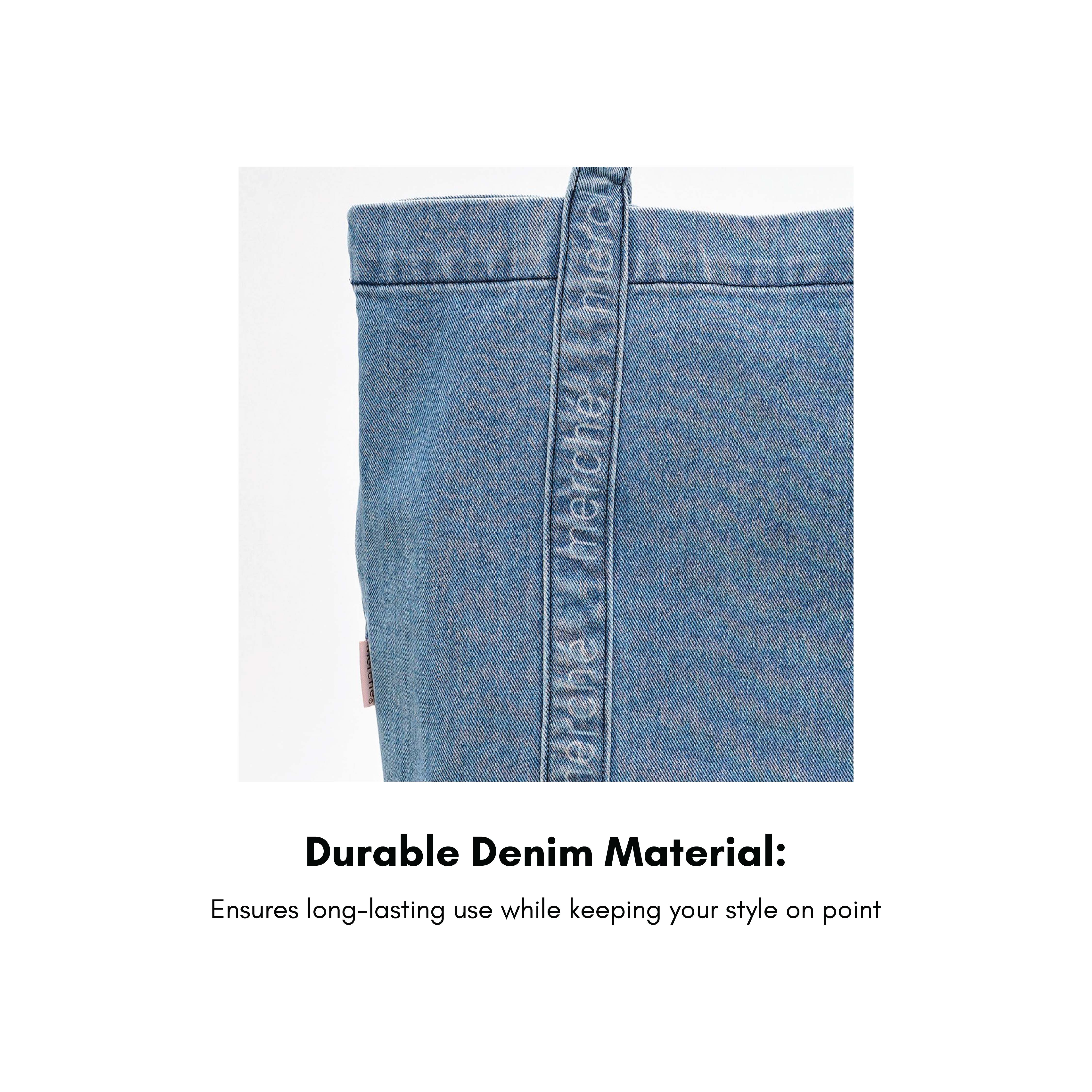 Jual Merche Tas Tote Bag Wanita Denim Aria | Shopee Indonesia