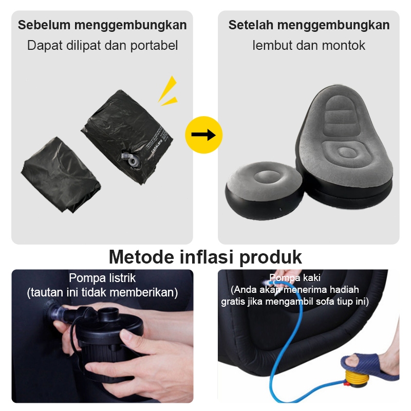 Jual Hidup Mewah Kaki Sofa Tiup Free Pompa / Sofa Minimalis Dengan ...