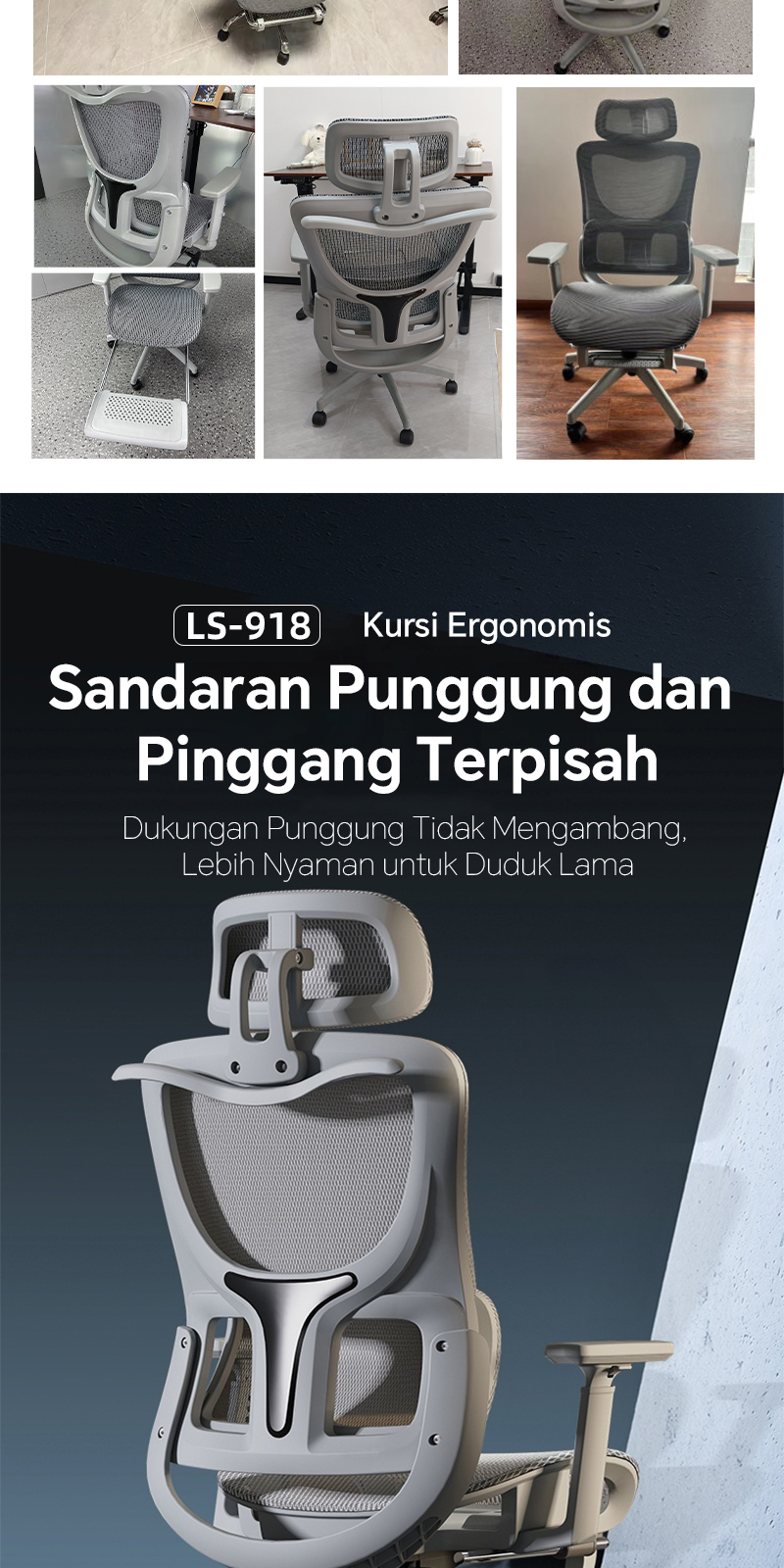 Jual Xpanse LS918 Kursi Ergonomis/Kursi Gaming/Kursi Kantor/Kursi Belajar Kerja [Uji Coba Gratis ...