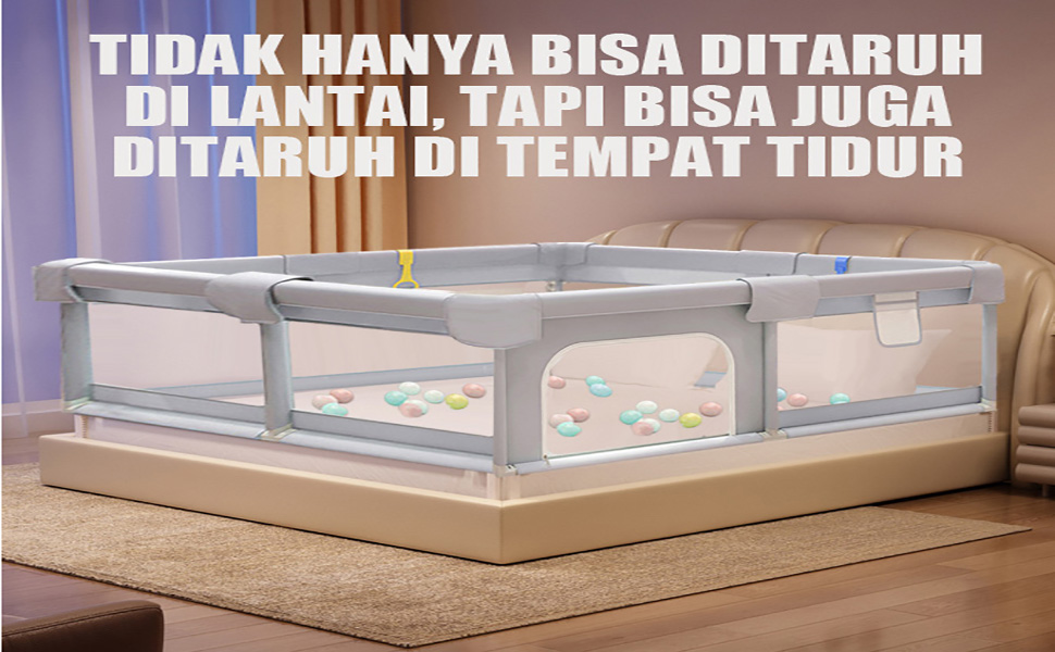 Jual Pagar Bayi Bermain Pembatas Kasur Pagar Mainan Anak Playground ...