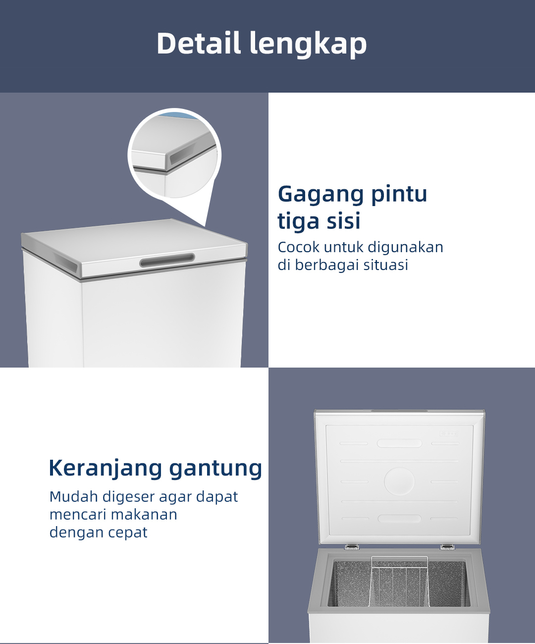 Jual Changhong Chest Freezer FCF136DW Kapasitas 110 Liter (Fast ...