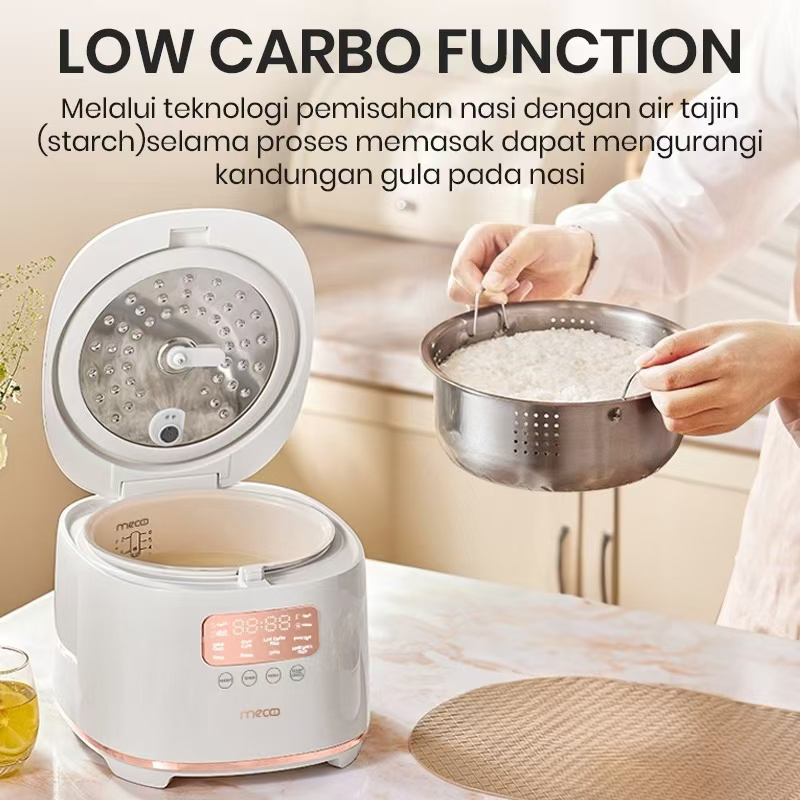 Jual Mecoo Most Aesthetic Rice Cooker UltraWarmth 48H 1.8L Low Carbo ...