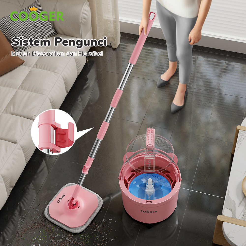 Jual COOGER Alat Pel Bentuk Panda Panda Plus Spin Mop Single Panda Mop ...