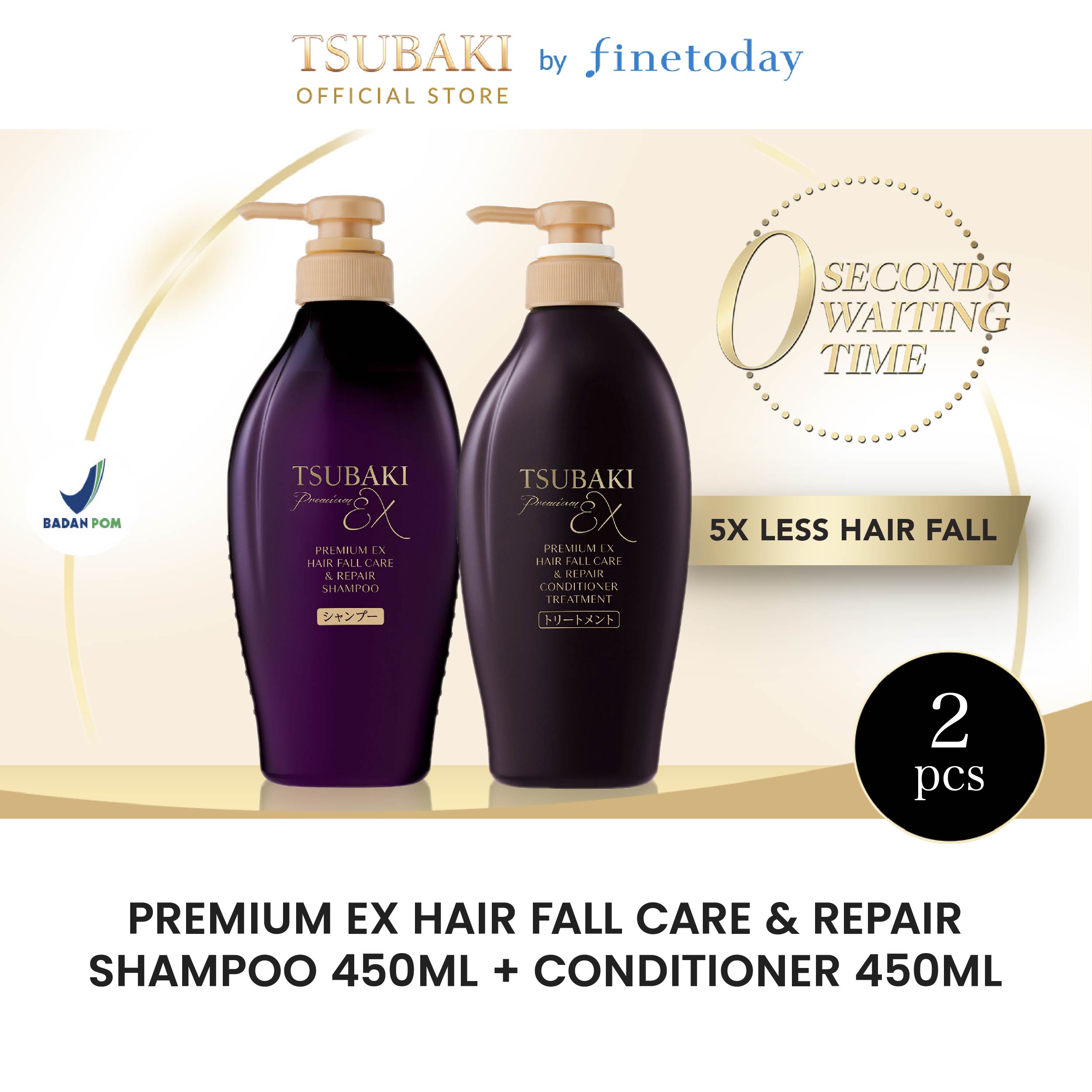 Jual [BUNDLE] TSUBAKI Premium EX Hair Fall Care & Repair Set - Shampoo ...