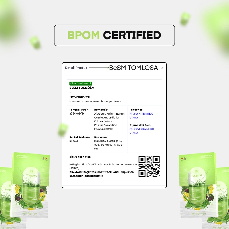 Jual BESM - Tomlosa Isi 10 Caps | Shopee Indonesia