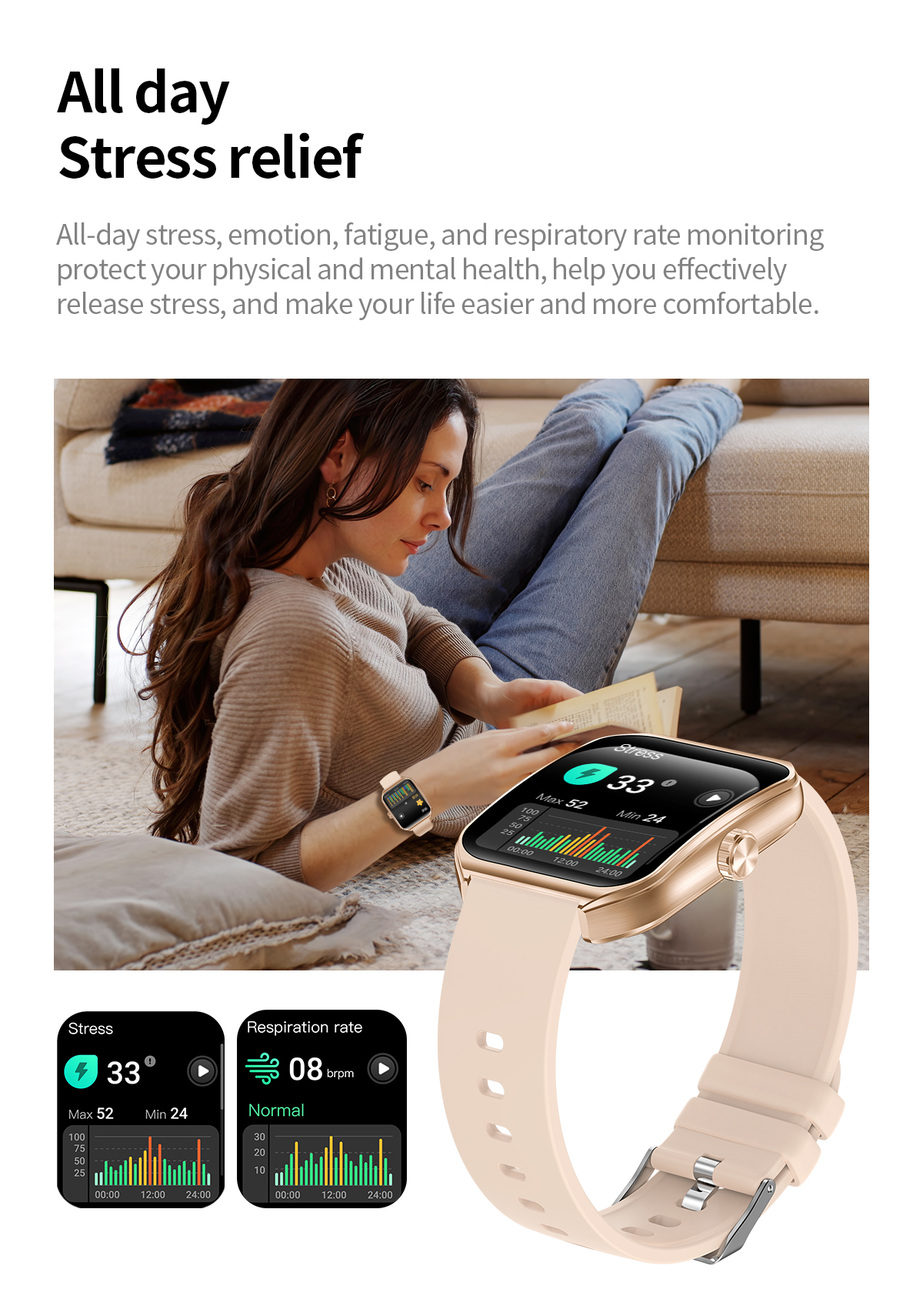 Jual Aolon Curve 2 Smartwatch Original | Alloy Metal | Running Pace ...