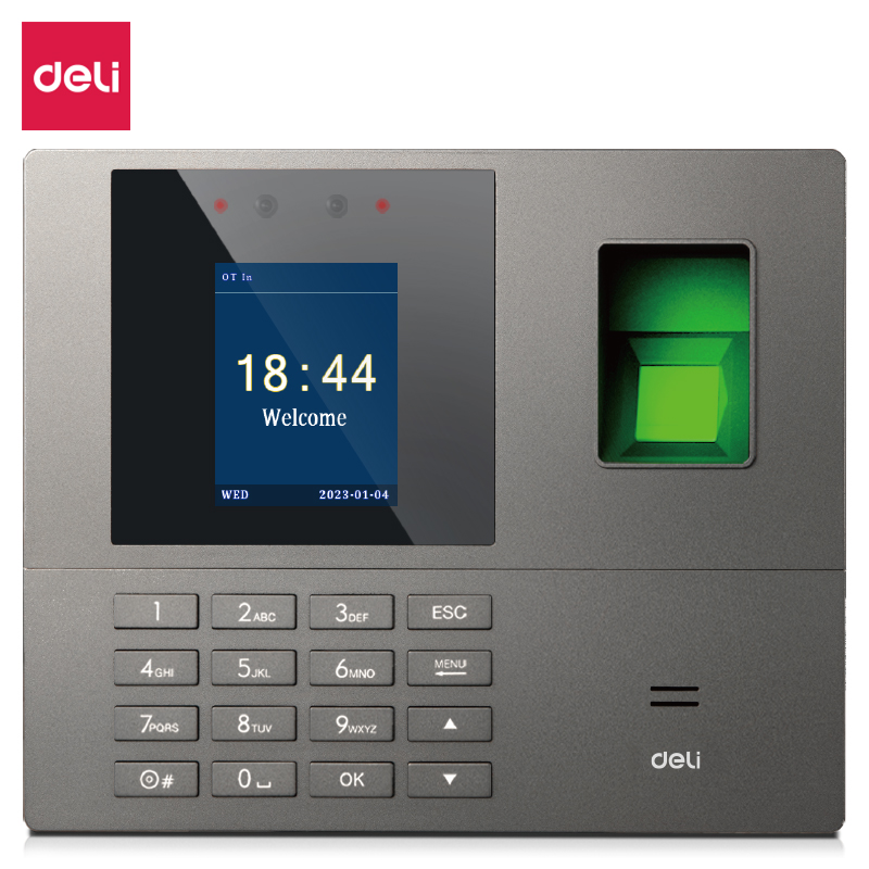 Jual Deli Mesin Absensi Sidik Jari Deteksi Absen Wajah Attendance ...