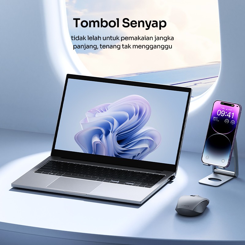 Jual ROBOT M370 Mouse Wireless 2.4GHz Silent Klik Optical 3200DPI ...