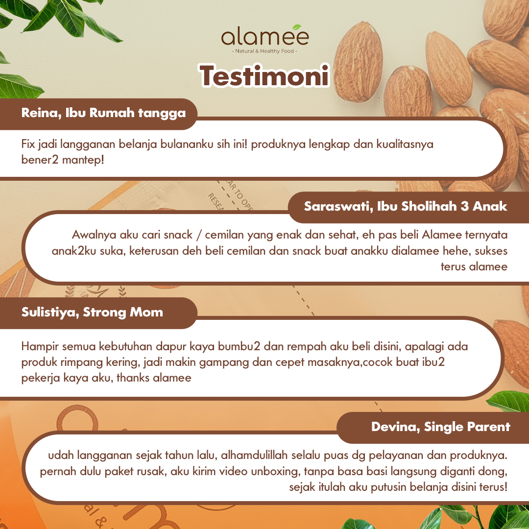 Jual ALAMEE Kacang Almond Panggang Roasted Almon Grade A California ...