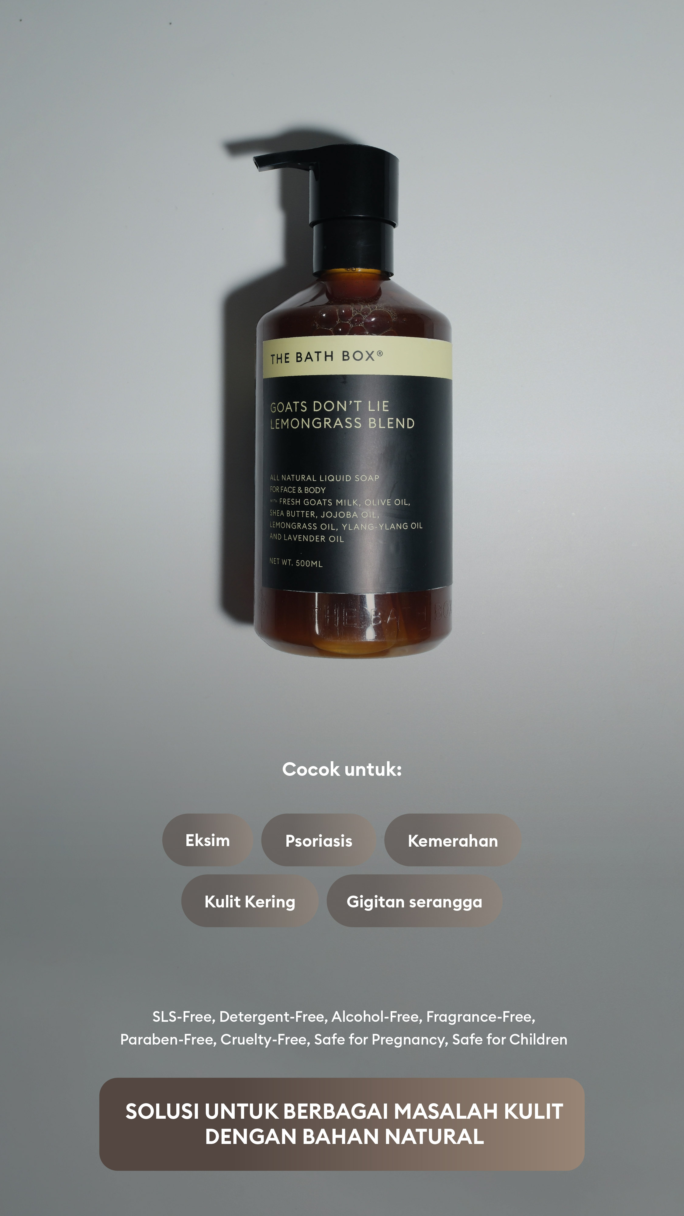 Jual THE BATH BOX - Goats Don't Lie Lemongrass Blend Liquid Soap (GDL ...