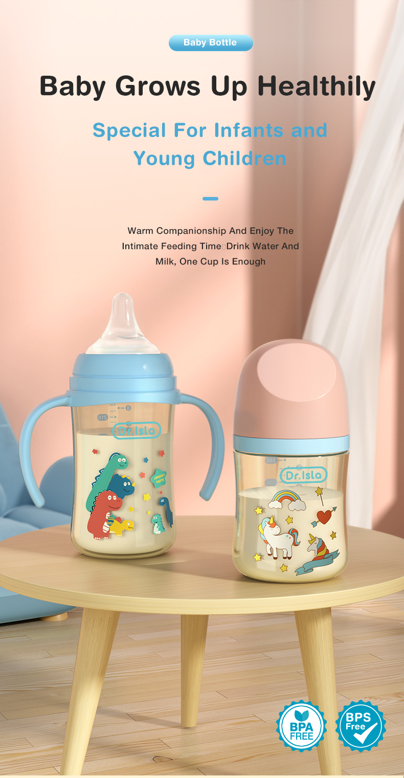 Jual Dr.isla Dot Bayi Botol Susu PPSU 160mL/240mL Anti Tumpah Botol Susu Bayi Newborn BPA Free ...