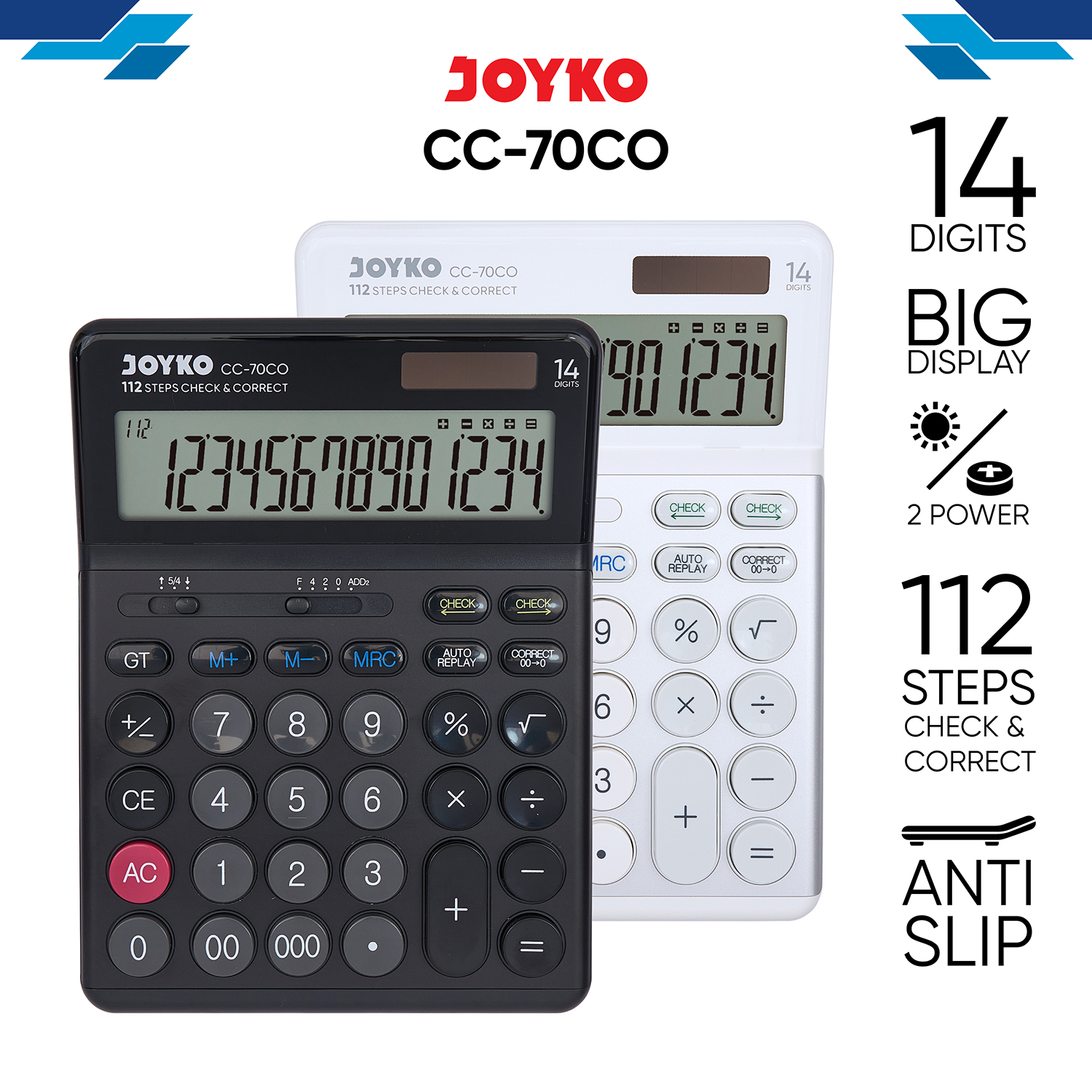 Jual Calculator Kalkulator Joyko CC-70CO 14 Digits Check & Correct ...