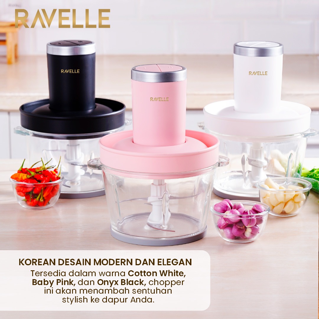 Jual Ravelle Chopper Trimmi Premium Food 1,8L - Penghalus Bumbu dan ...