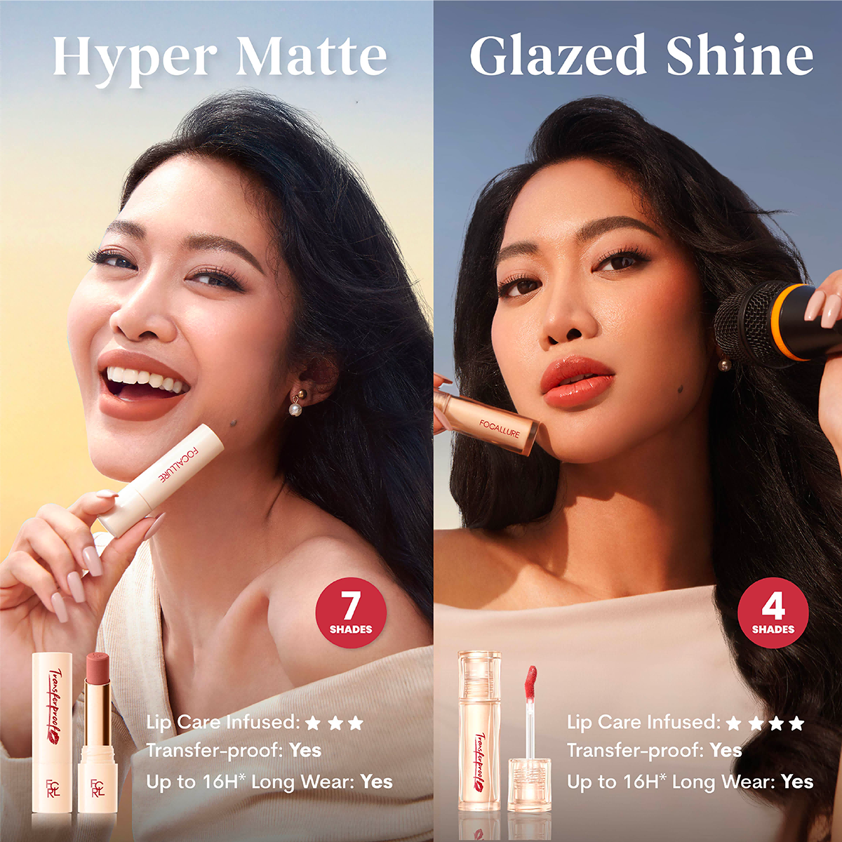 Jual FOCALLURE HyperMatte Lipstick High Pigmented Creamy Smooth ...