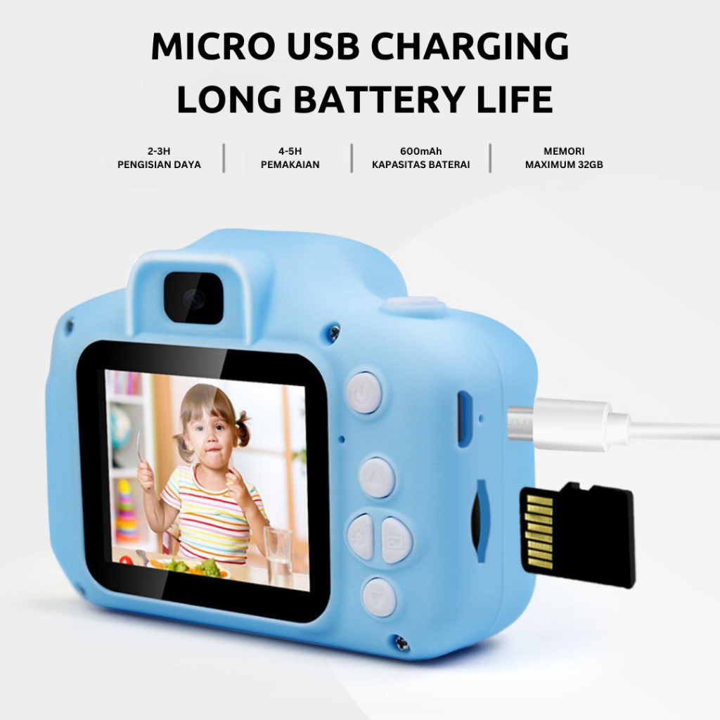 Jual UPLU Kamera Anak Mini Digital Layar HD 3 Megapixel Kids Camera ...