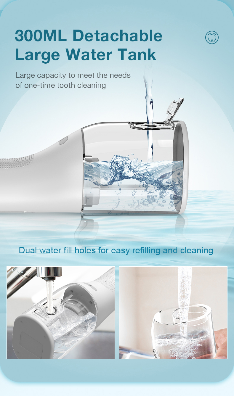 Jual Airuidu CF530 Water Floss Gigi 300ML Large Water Tank Water ...