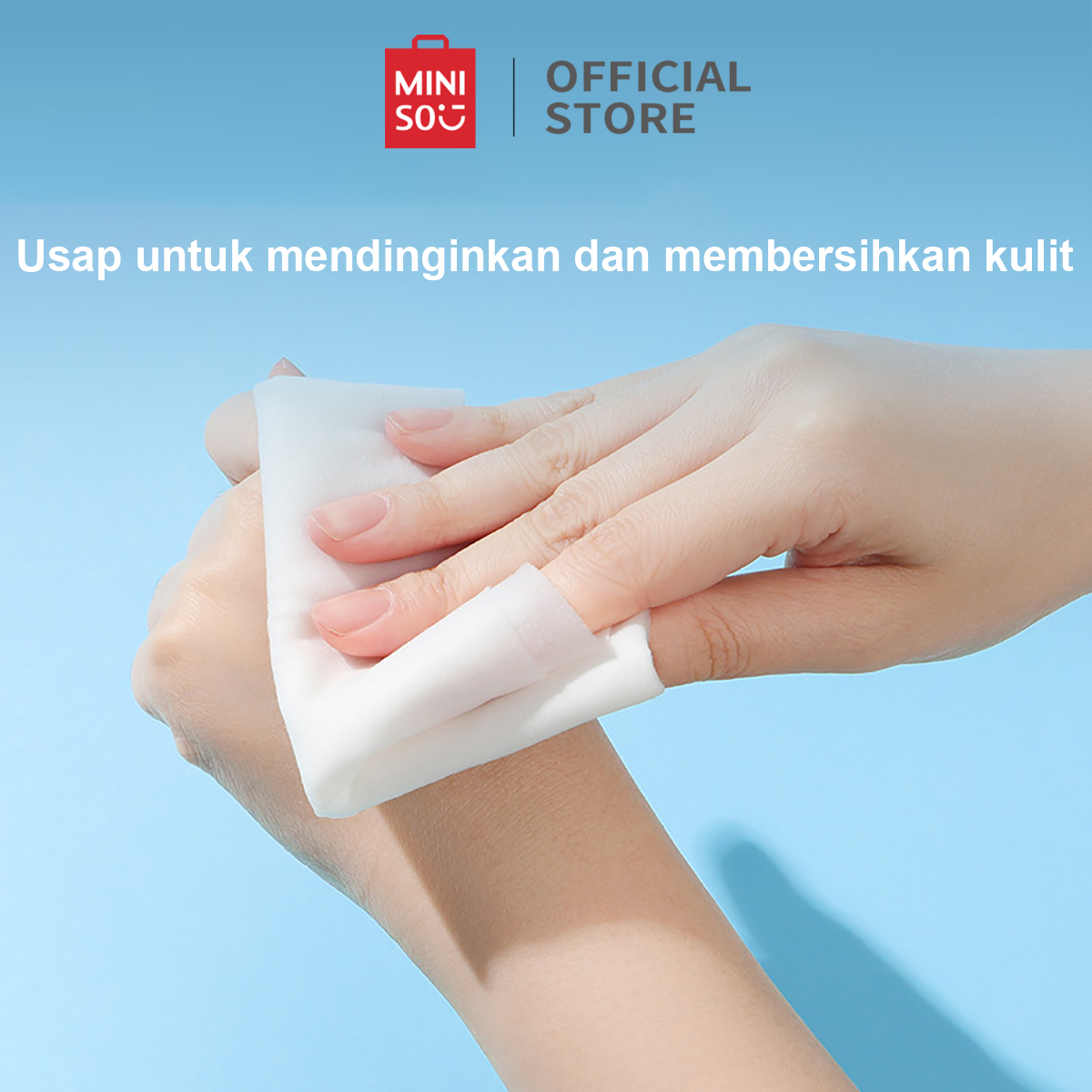 Jual Miniso Wipes Tisu Pendingin Outdoor Cooling Wipes Pendinginan ...