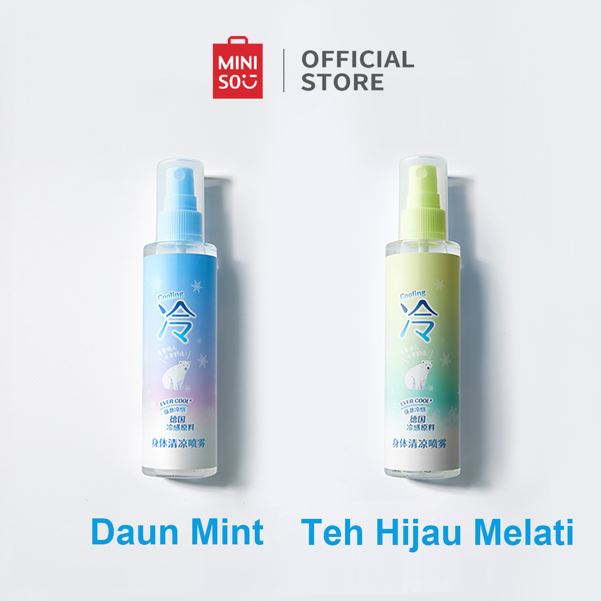 Jual Miniso Body Mist Cooling Body Spray Kabut Tubuh Rasa Segar ...