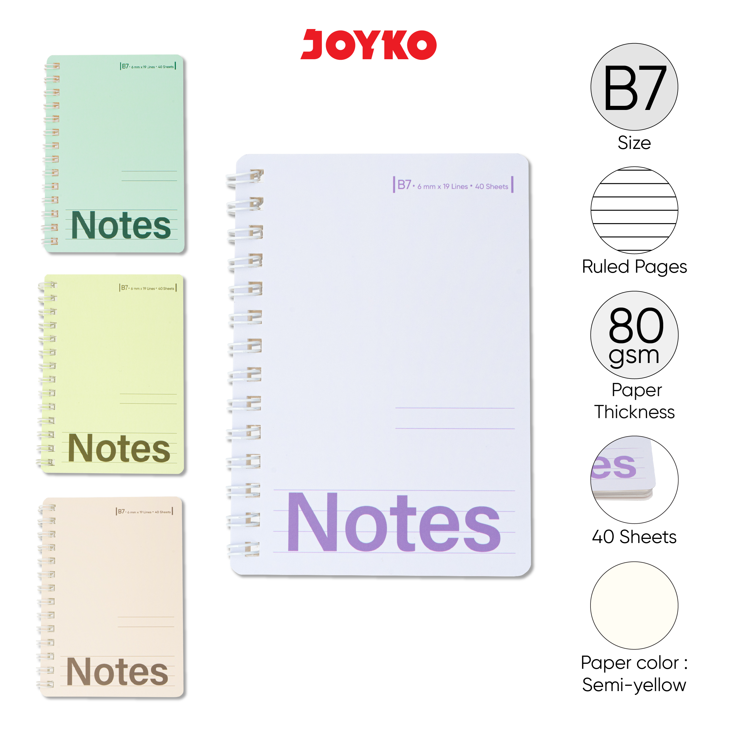 Jual Ruled Notebook Diary Agenda Buku Catatan Bergaris Joyko NB-742 B7 | Shopee Indonesia