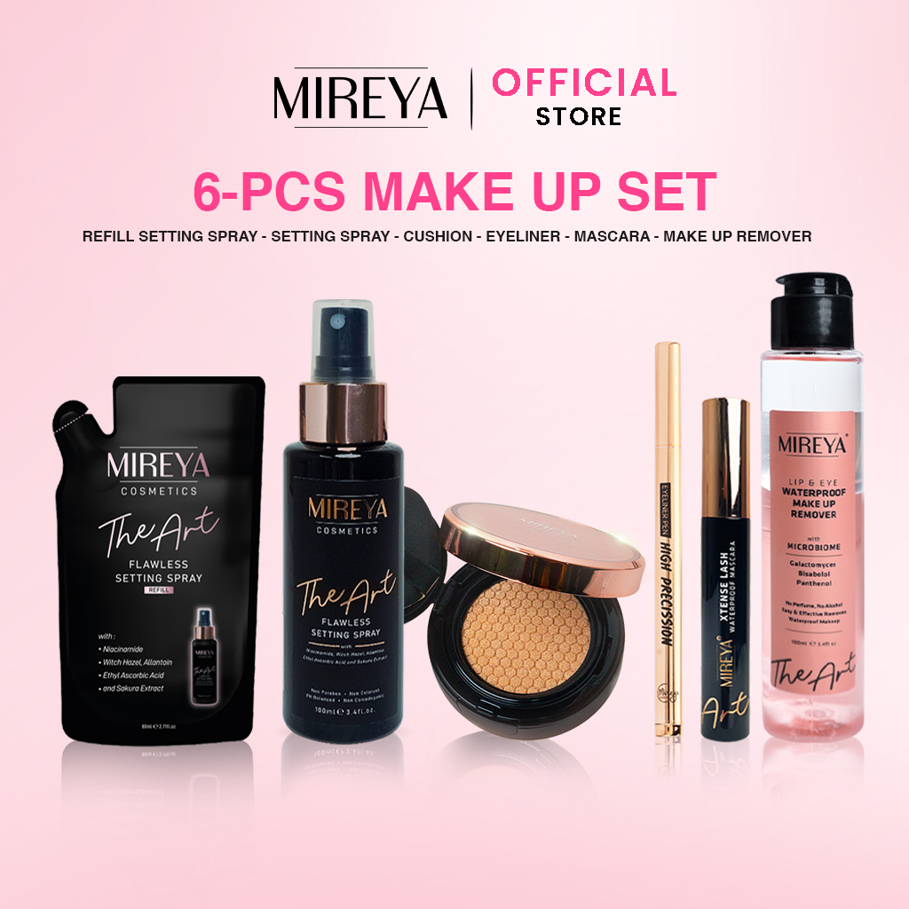 Jual "[SET] Mireya Complete Makeup Kit – Cushion, Setting Spray, Refill ...