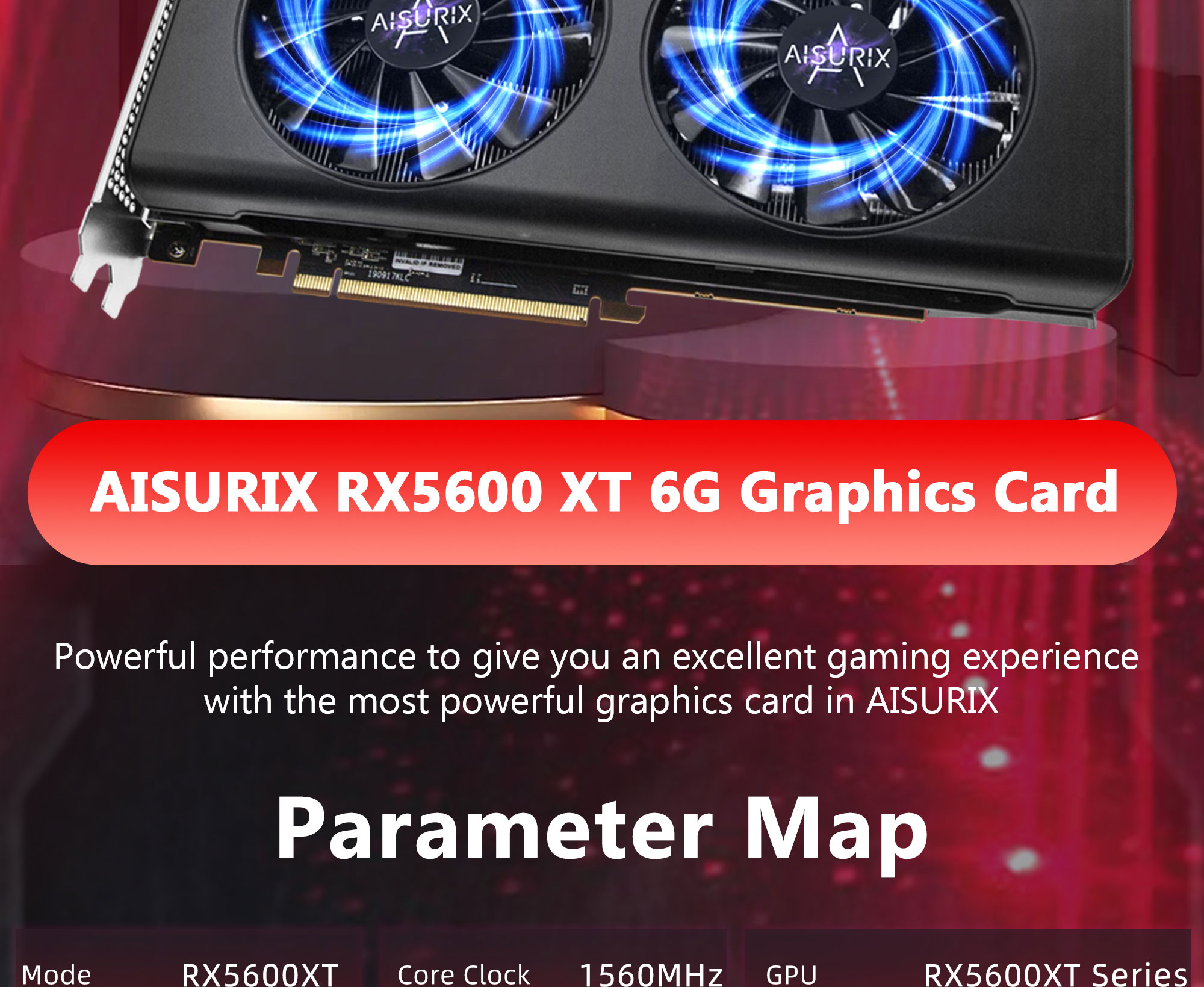 Jual AISURIX VGA Card RX 5600 XT 6GB 192BIT 2304SP GDDR6 HDMI PCIE 4.0 ...