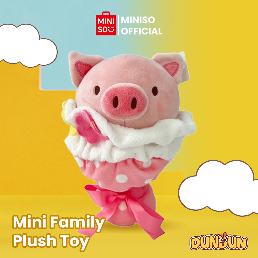 Jual Miniso x Mini Family Boneka Plush Toy Little Bouquet Buket Kecil ...