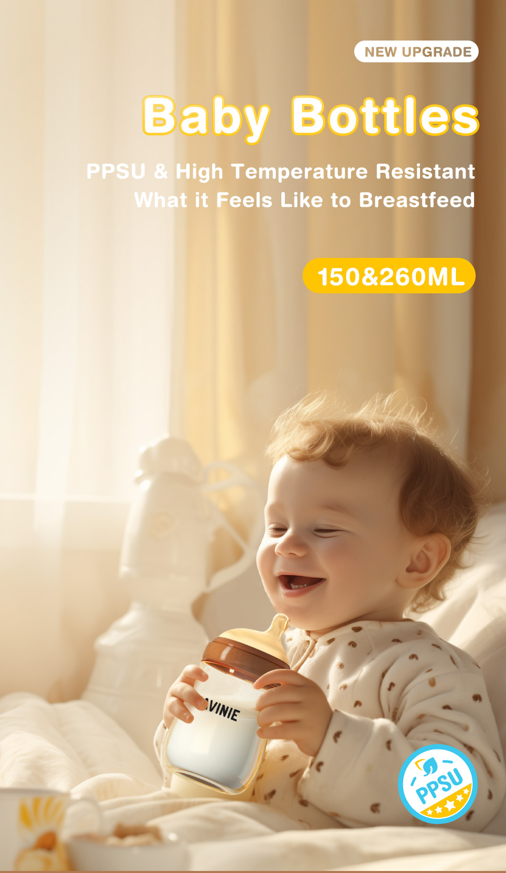 Jual Dr.isla AVPP15&26 Dot Bayi Botol Susu PPSU Anti Kolik Botol Wide Neck Newborn BPA Free ...