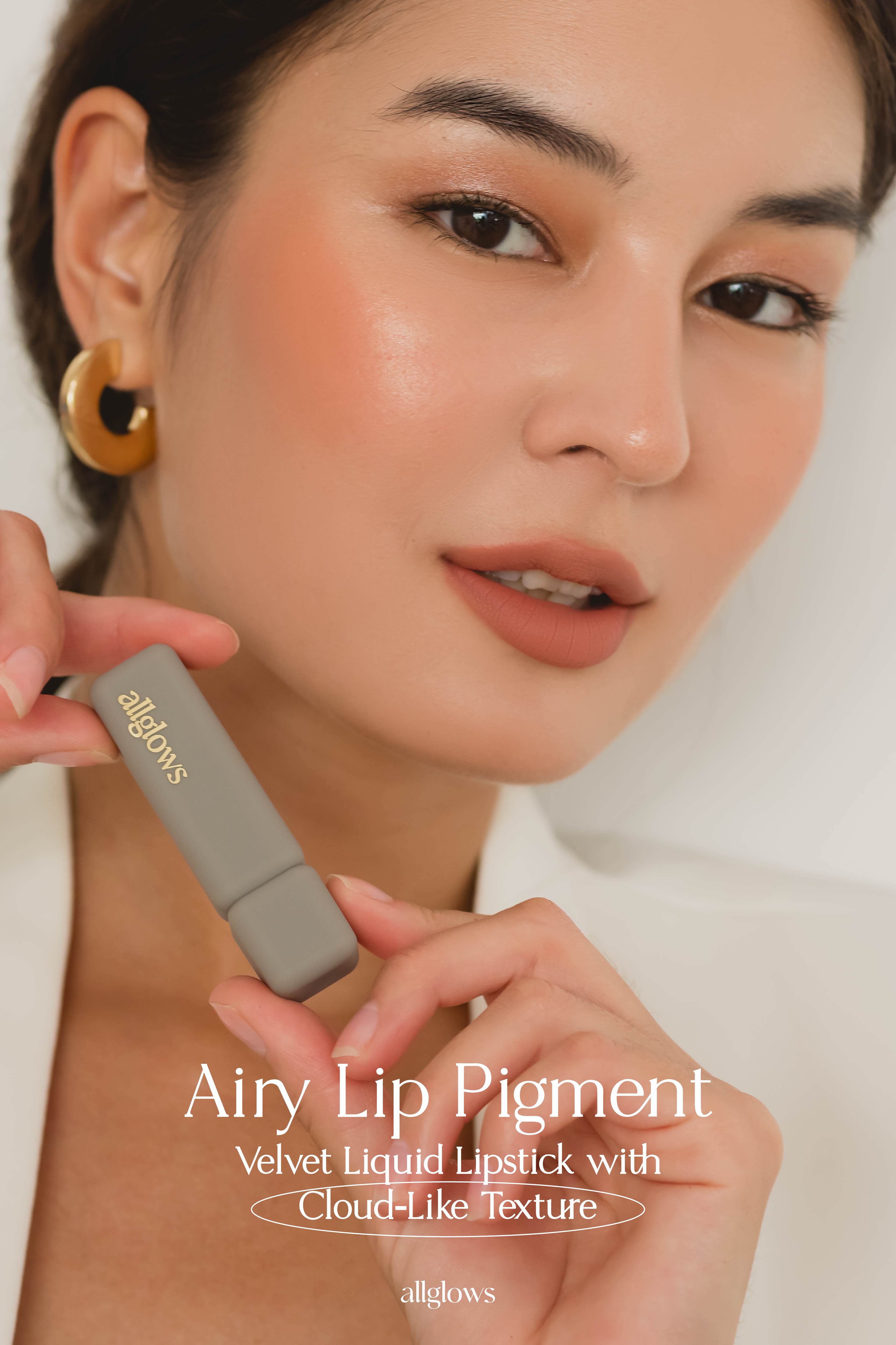 Jual Allglows - Airy Lip Pigment (ALP, Velvet Finish Liquid Lipstick ...